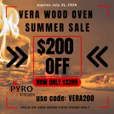Vera Wood Fired Pizza Oven - Pyro Kitchen Outdoor Pizza Ovens